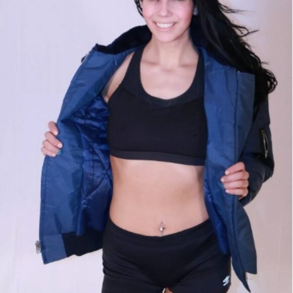 Jackets & Coats | Large New 225 Military Blue Flight Aviator Bomber ...